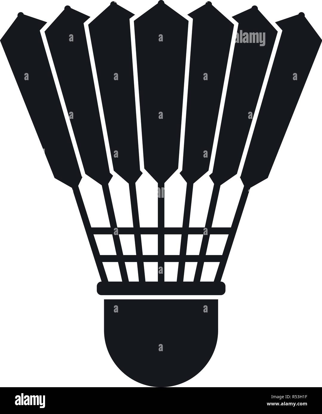 Shuttle birdie icon. Simple illustration of shuttle birdie vector icon ...