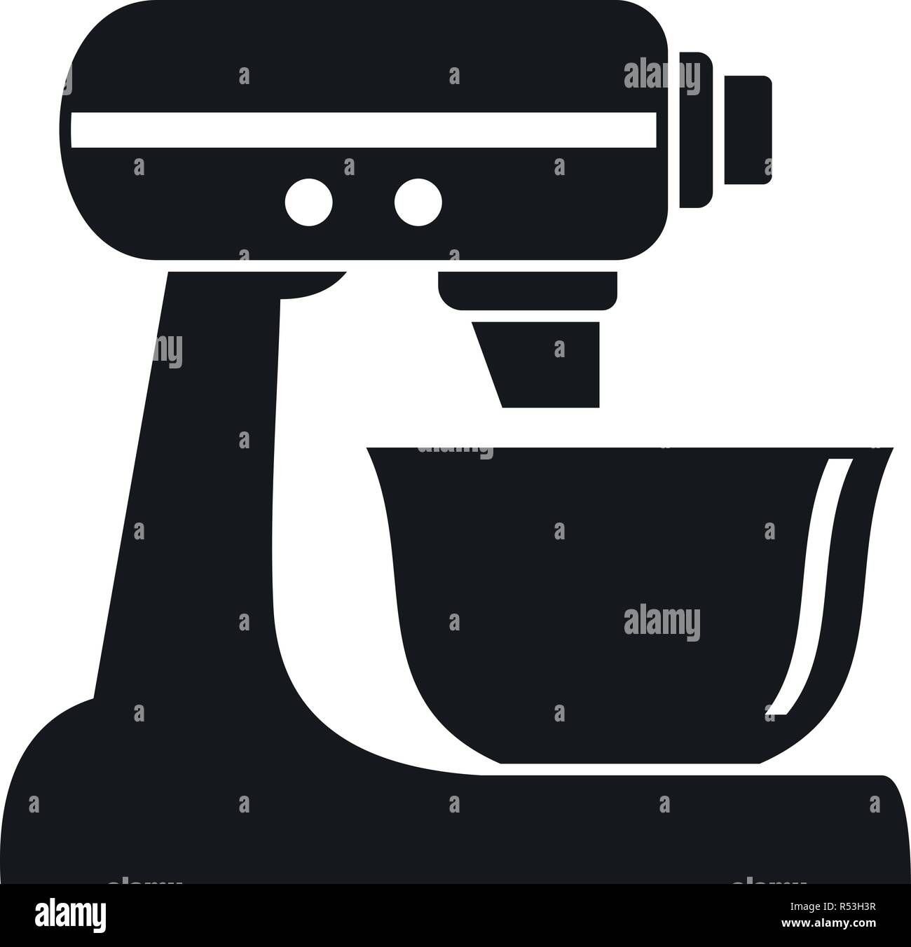 Machine mixer icon. Simple illustration of machine mixer vector icon ...