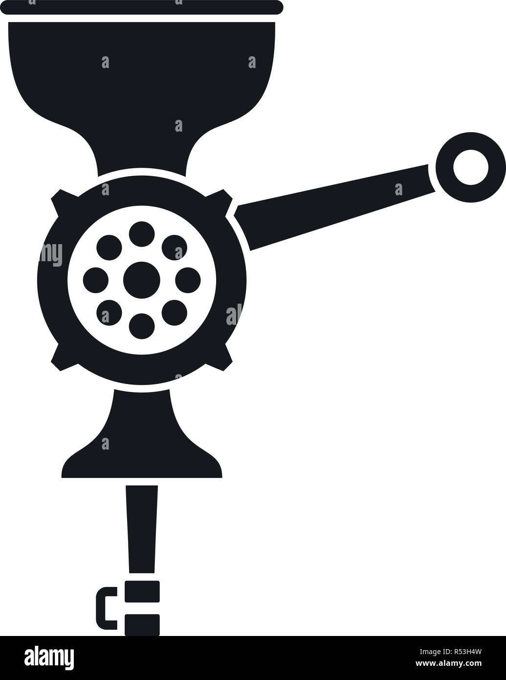 Hand meat grinder icon. Simple illustration of hand meat grinder vector ...