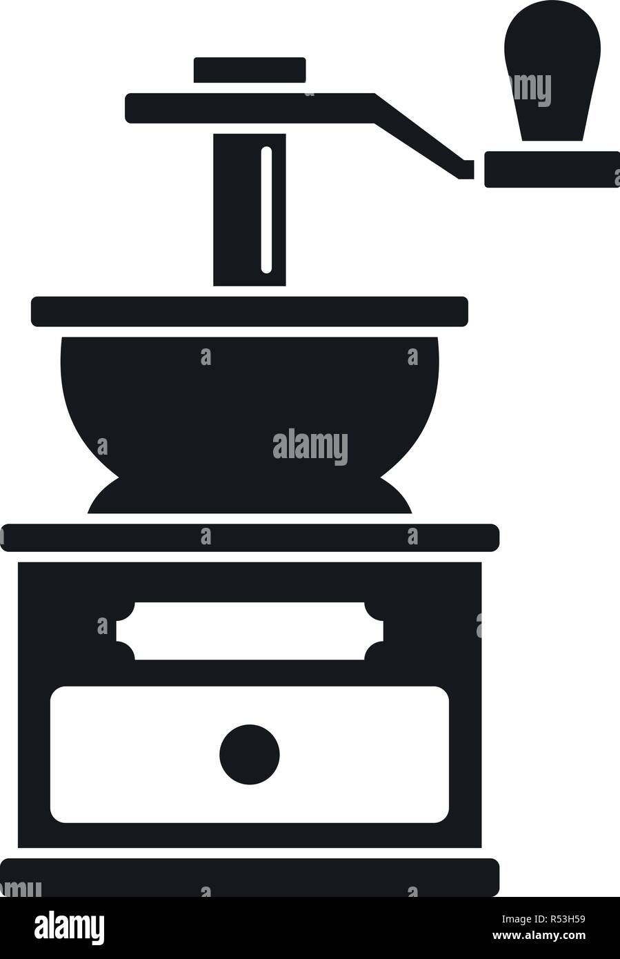 Coffee grinder icon. Simple illustration of coffee grinder vector icon ...