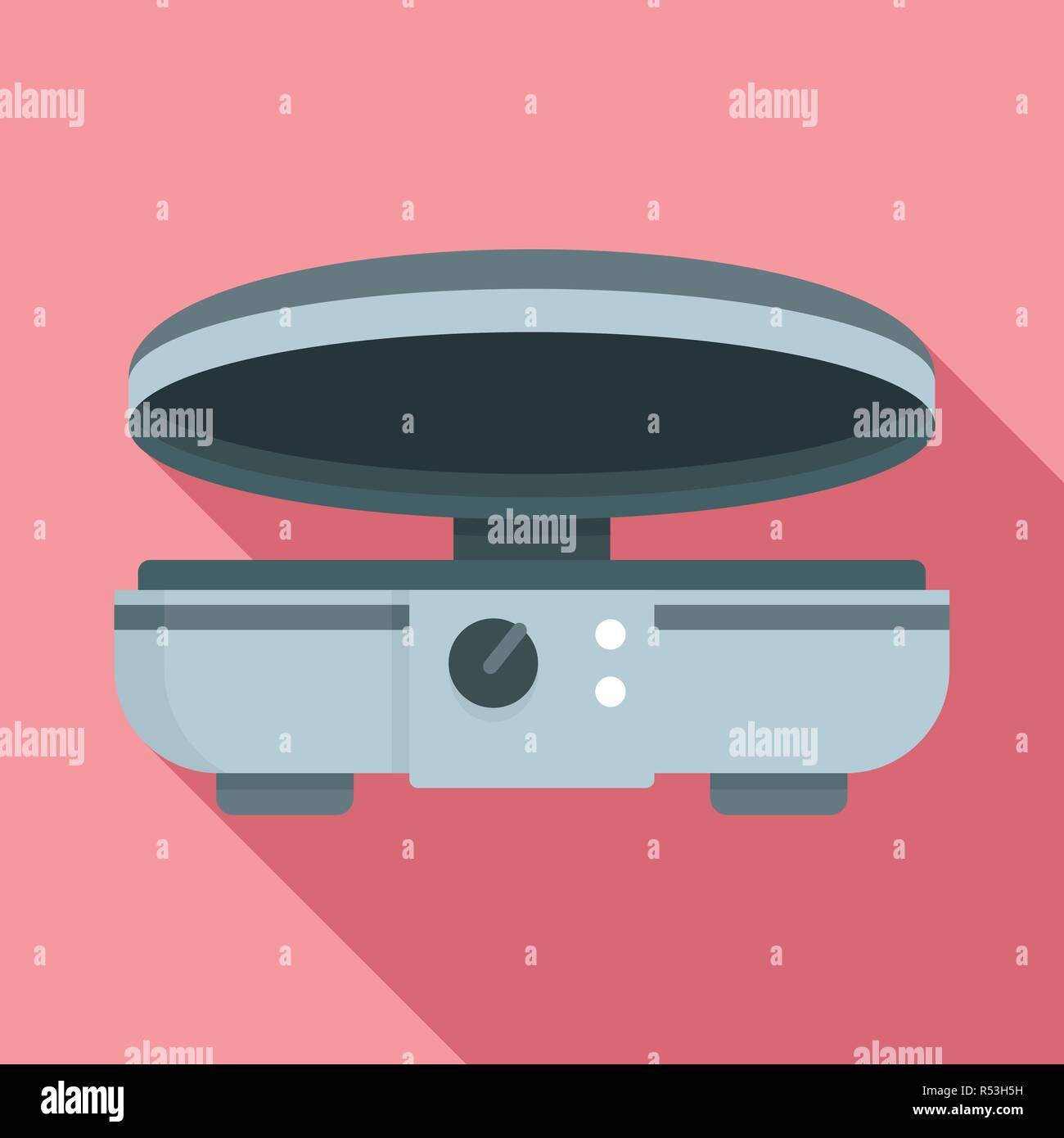 Modern waffle maker icon. Flat illustration of modern waffle maker ...