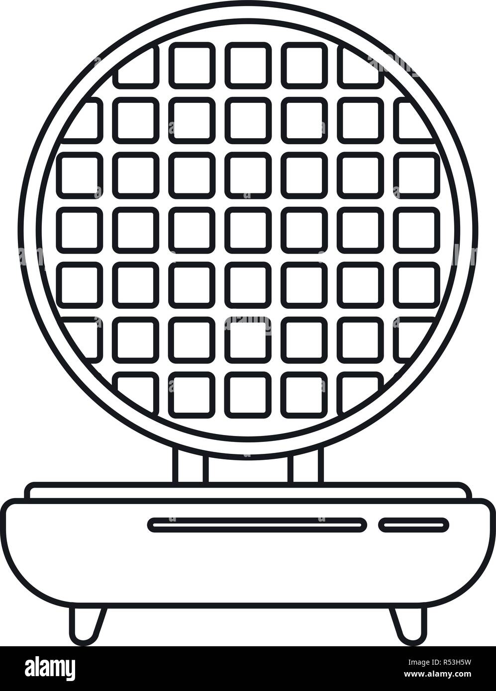 Waffle maker icon. Outline waffle maker vector icon for web design ...