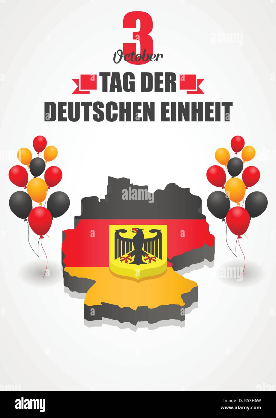 Tag der deutschen einheit concept background. Isometric illustration of ... Tag der deutschen einheit concept background. Isometric illustration of ...