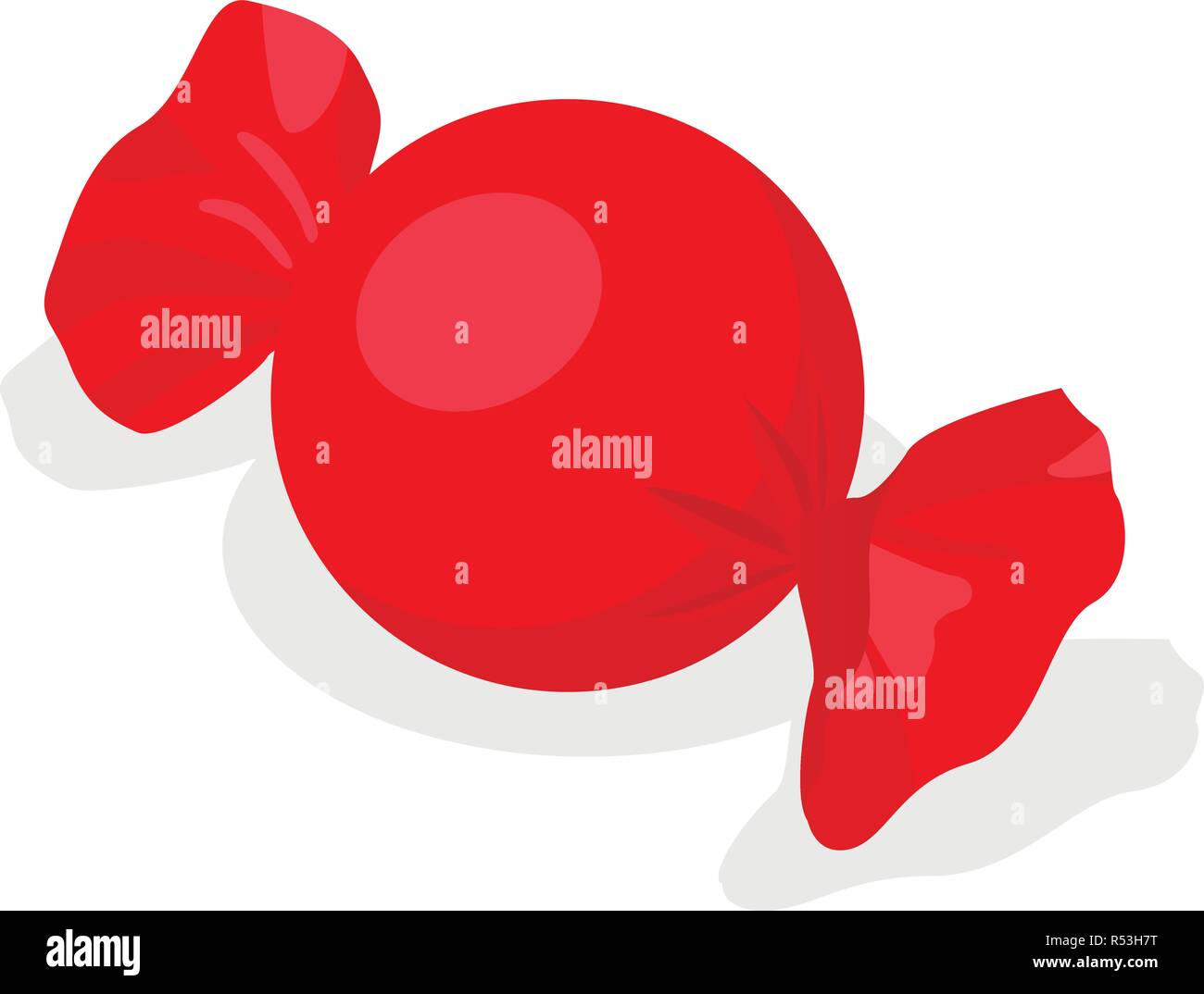 Red bonbon icon. Isometric of red bonbon vector icon for web design ...