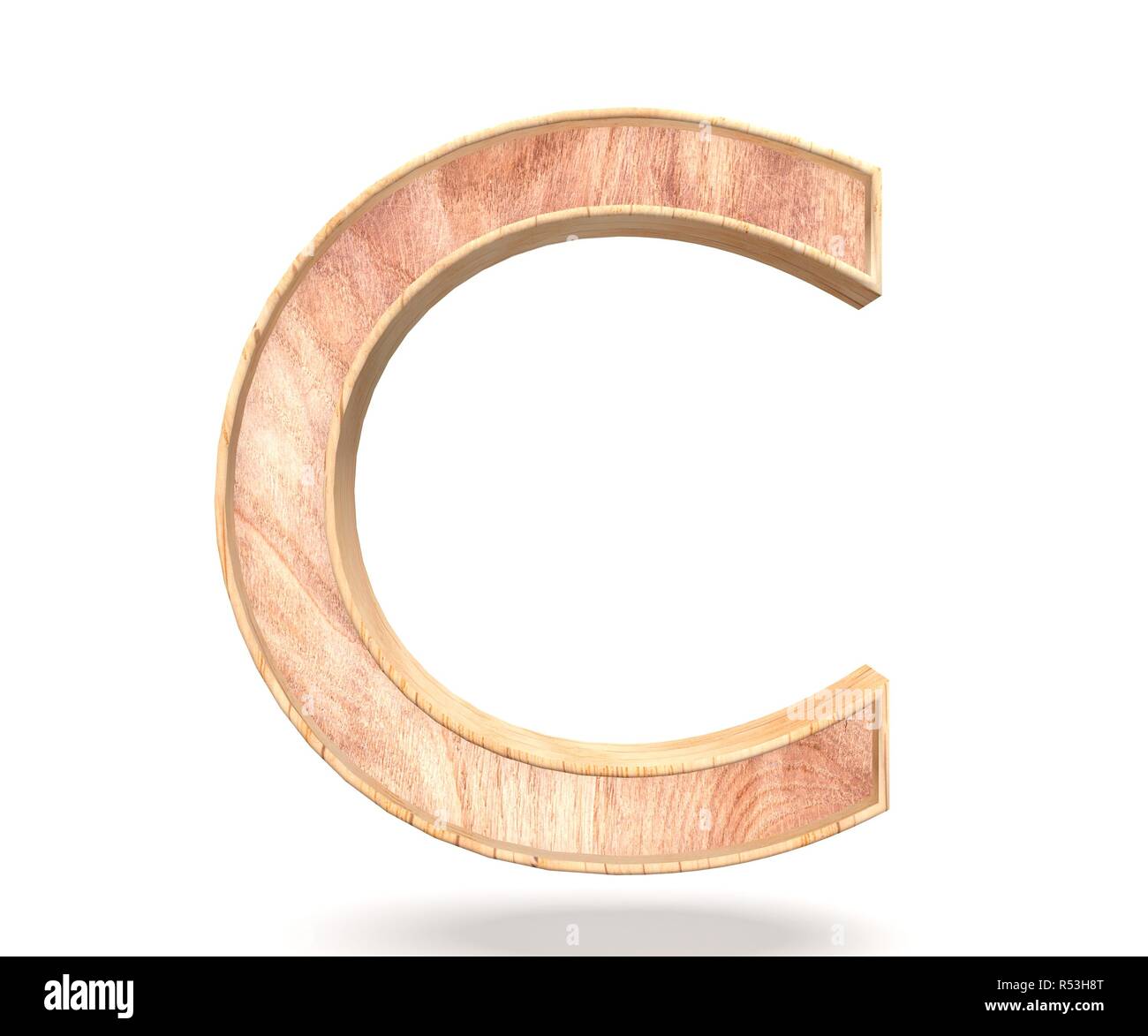 Decorative Wooden Letter C
