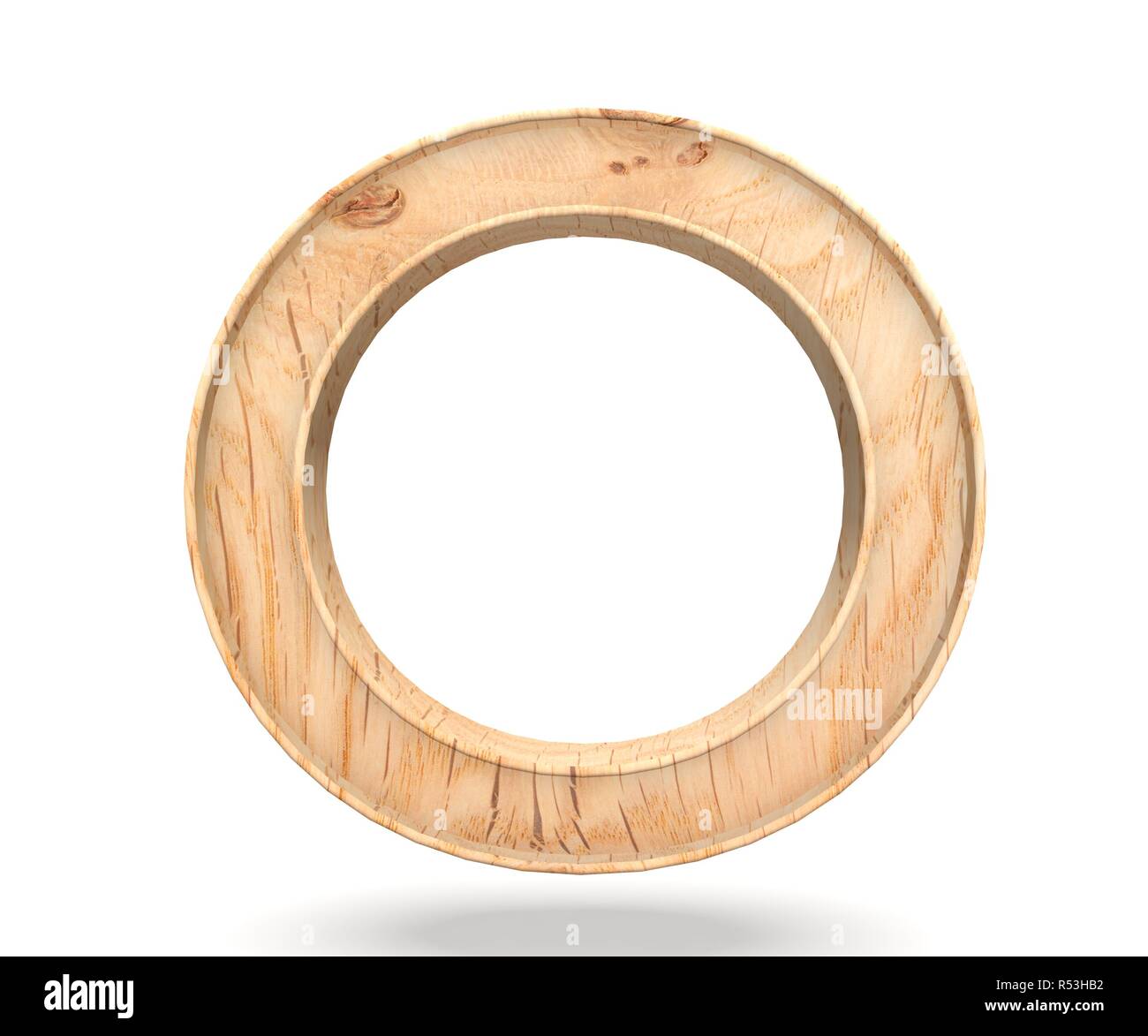 3D decorative wooden Alphabet, capital letter O Stock Photo - Alamy