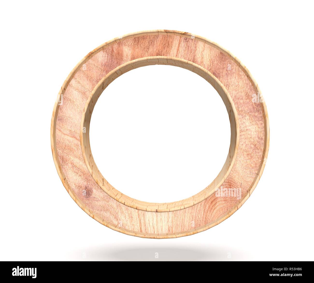 3D decorative wooden Alphabet, capital letter O Stock Photo - Alamy