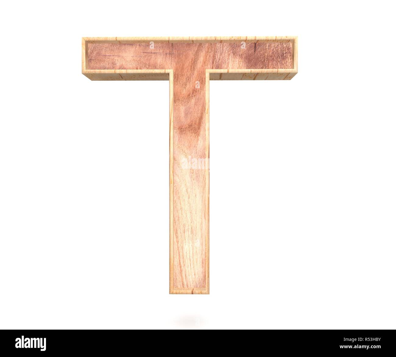 3D decorative wooden Alphabet, capital letter T Stock Photo - Alamy