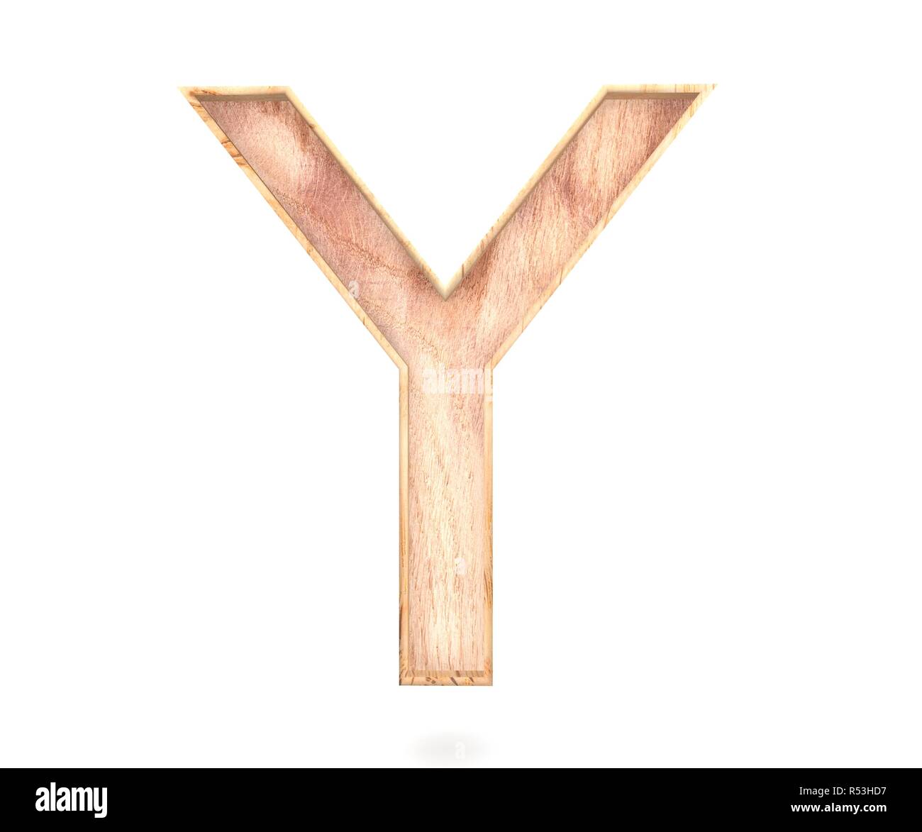 3D decorative wooden Alphabet, capital letter Y Stock Photo - Alamy