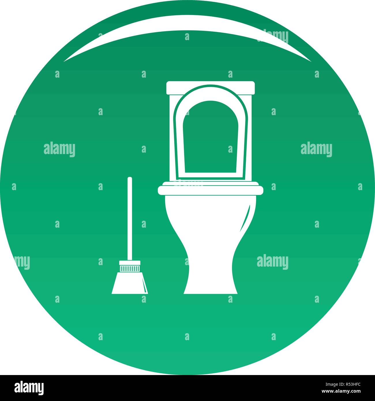 Cleaning toilet icon. Simple illustration of cleaning toilet vector ...