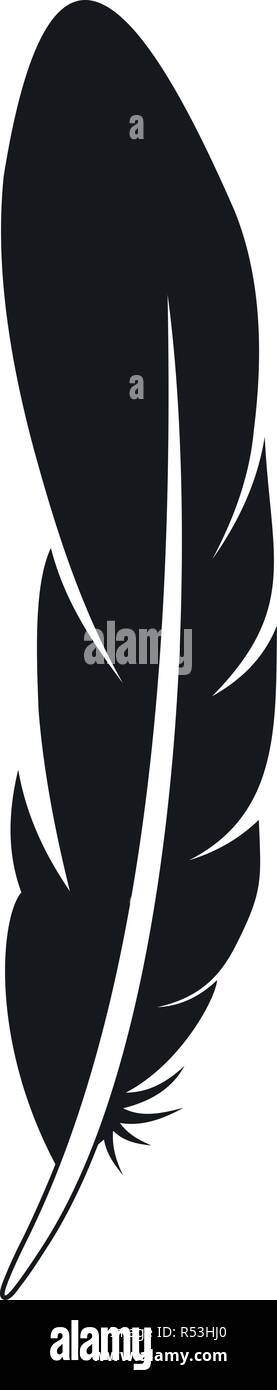 Ink feather icon. Simple illustration of ink feather vector icon for ...