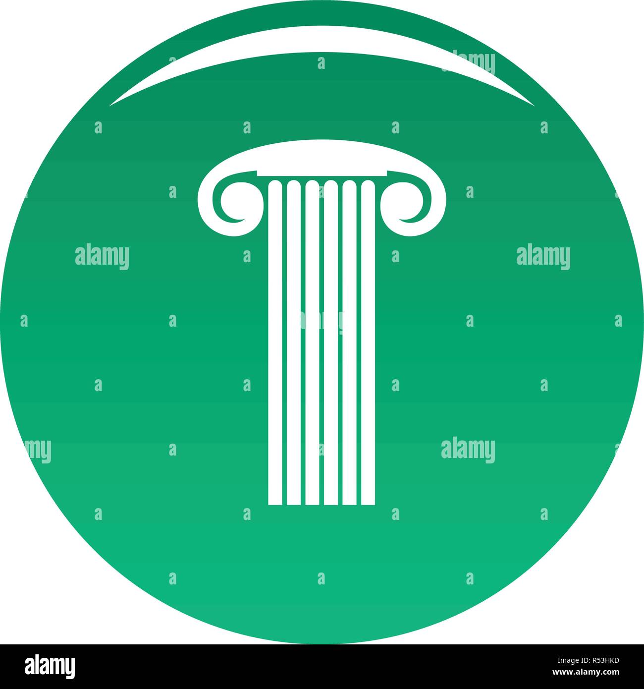 Marble column icon. Simple illustration of marble column vector icon ...