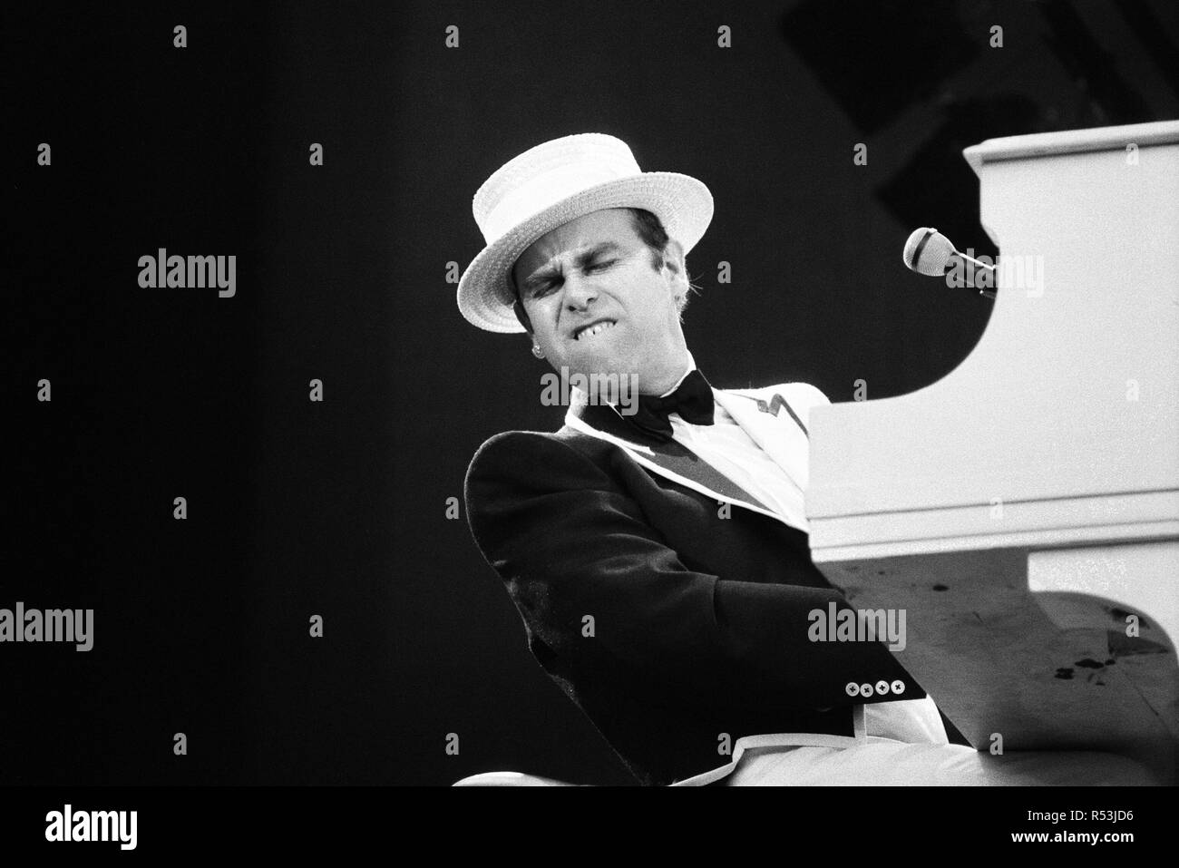 "Summer of 84" Elton John concert at Wembley Stadium, during the ...