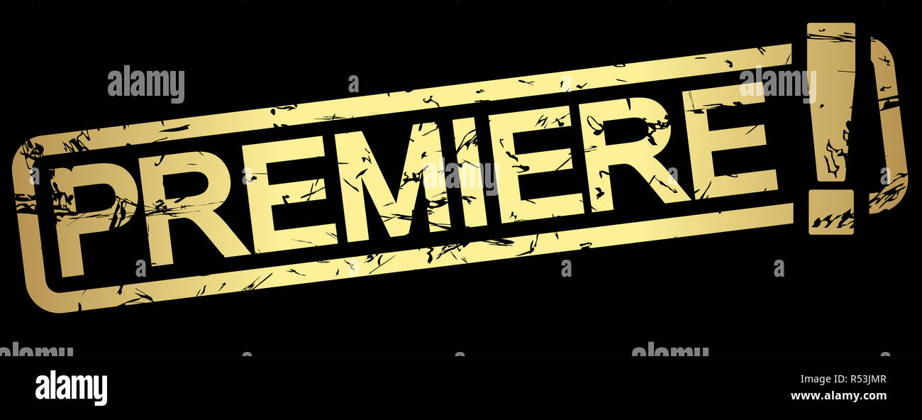gold stamp premiere! Stock Photo - Alamy