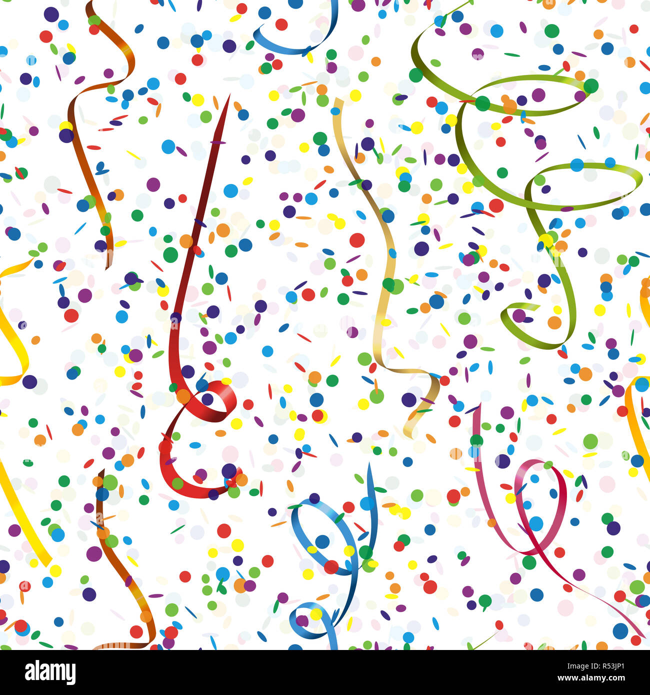 seamless confetti party background Stock Photo - Alamy