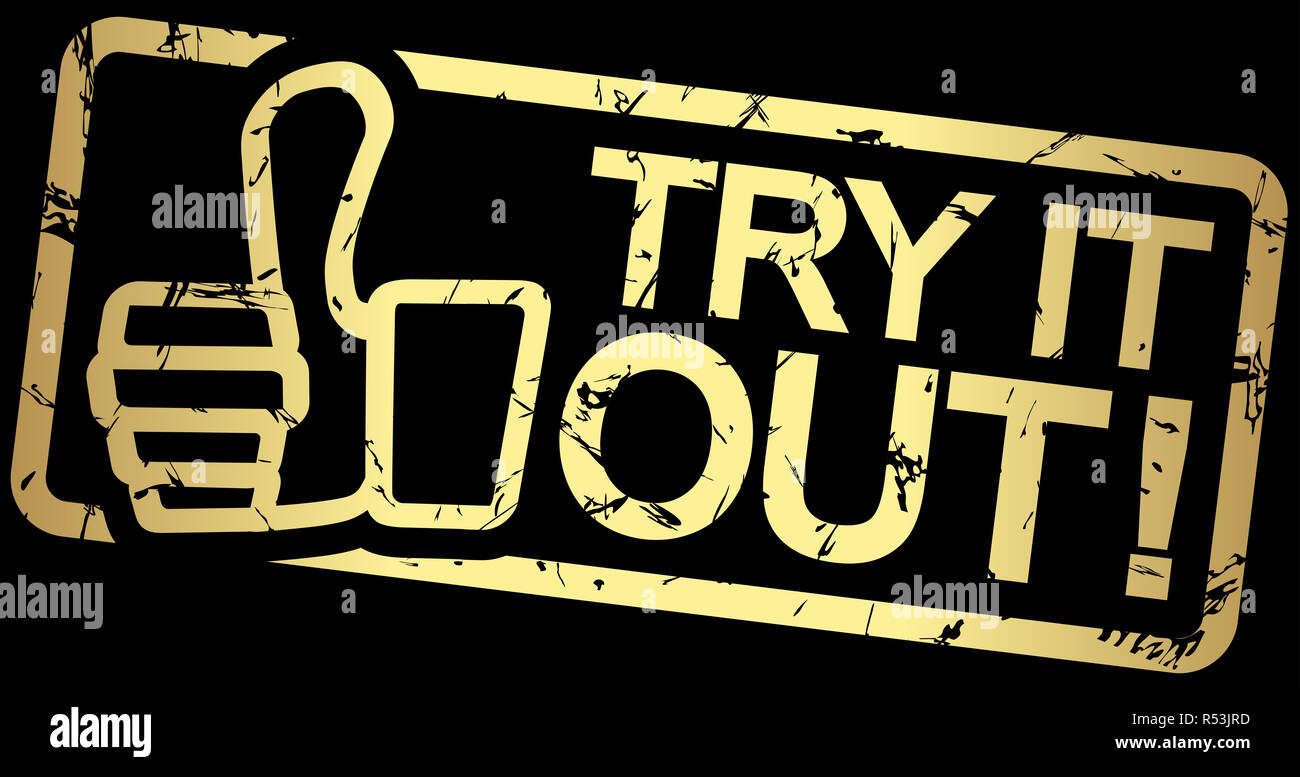 Try me stamp hi-res stock photography and images - Alamy