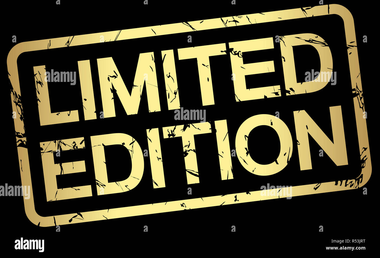 gold stamp limited edition Stock Photo - Alamy