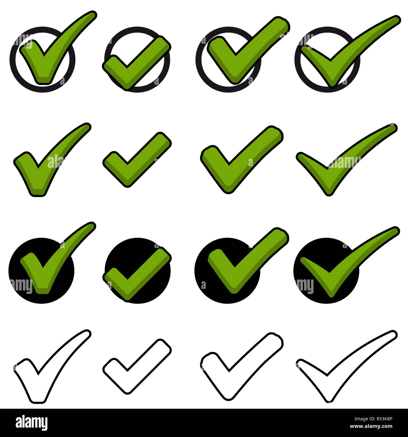 Sign signal check ok model hi-res stock photography and images - Alamy