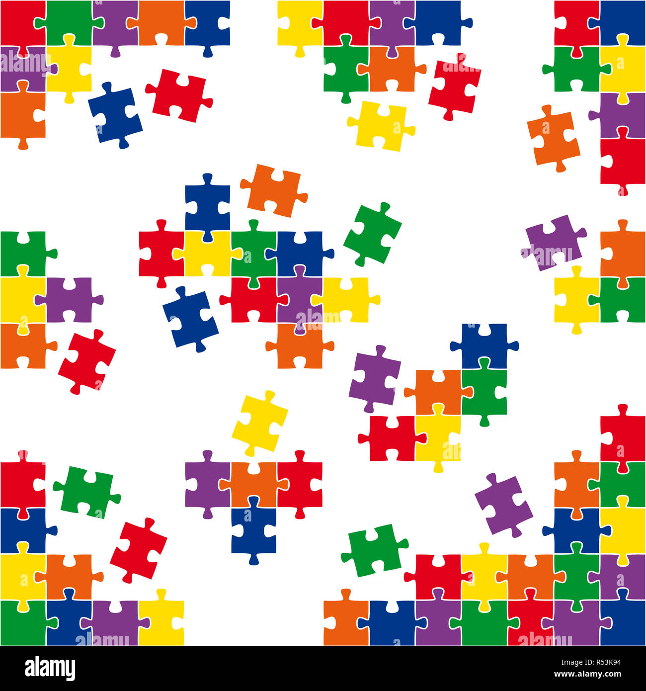 puzzle parts and corners Stock Photo - Alamy