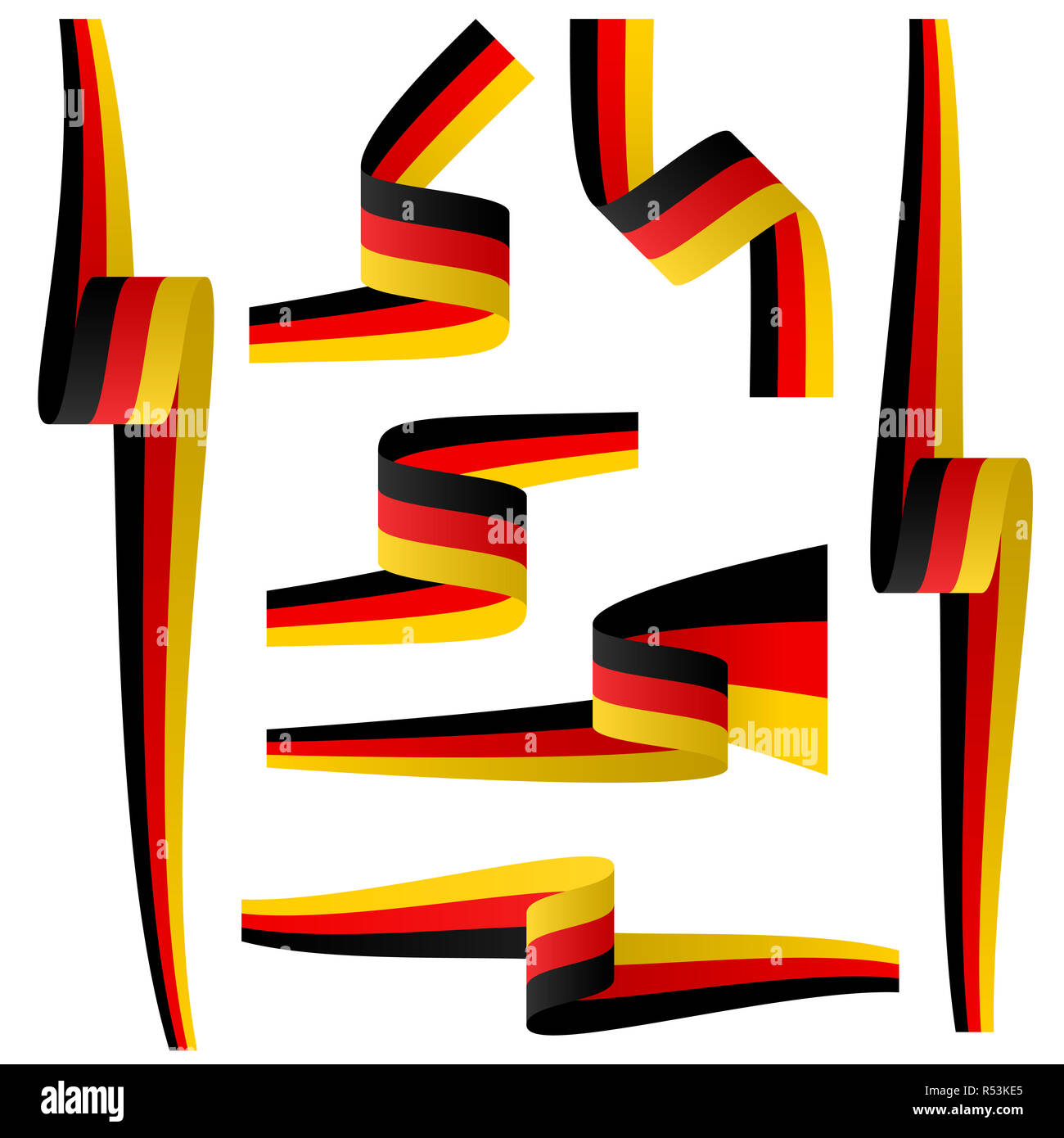 german country flag banners Stock Photo - Alamy