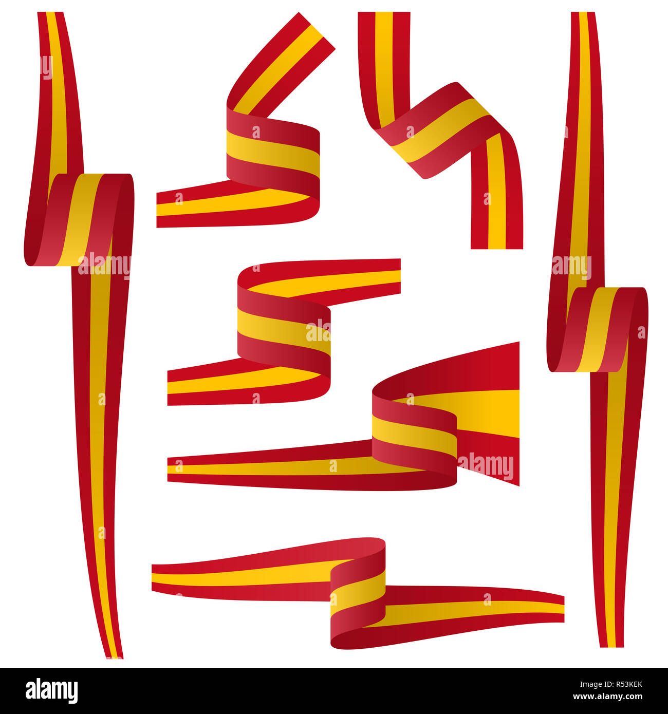 spanish country flag banners Stock Photo - Alamy