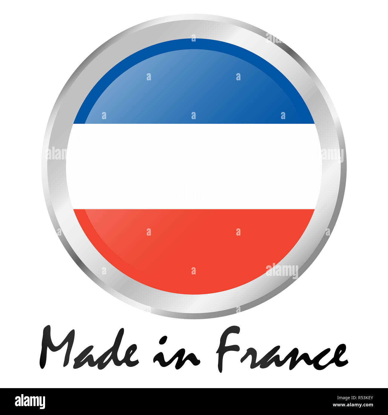 seal of quality made in france Stock Photo - Alamy
