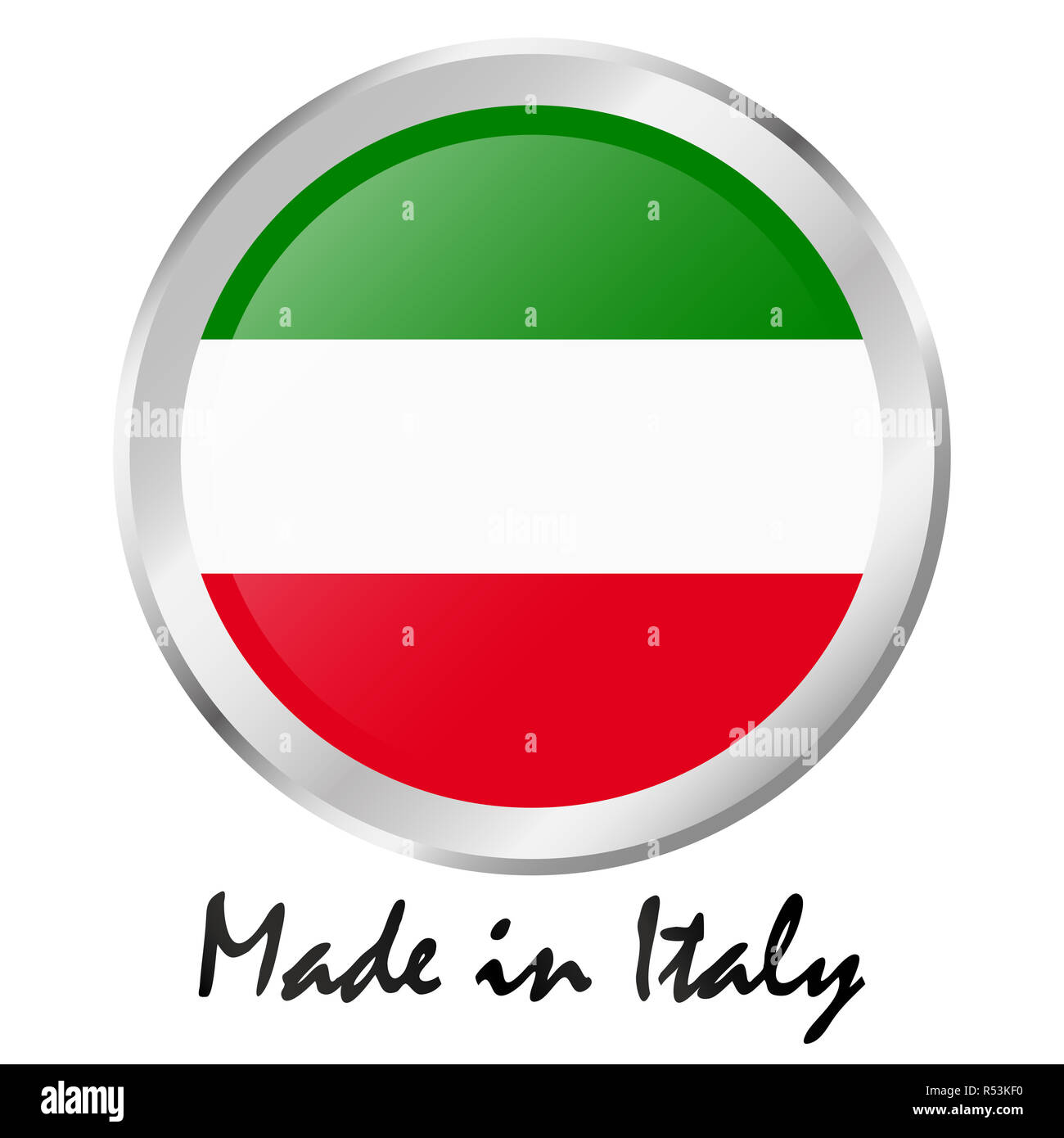 seal of quality made in italy Stock Photo - Alamy