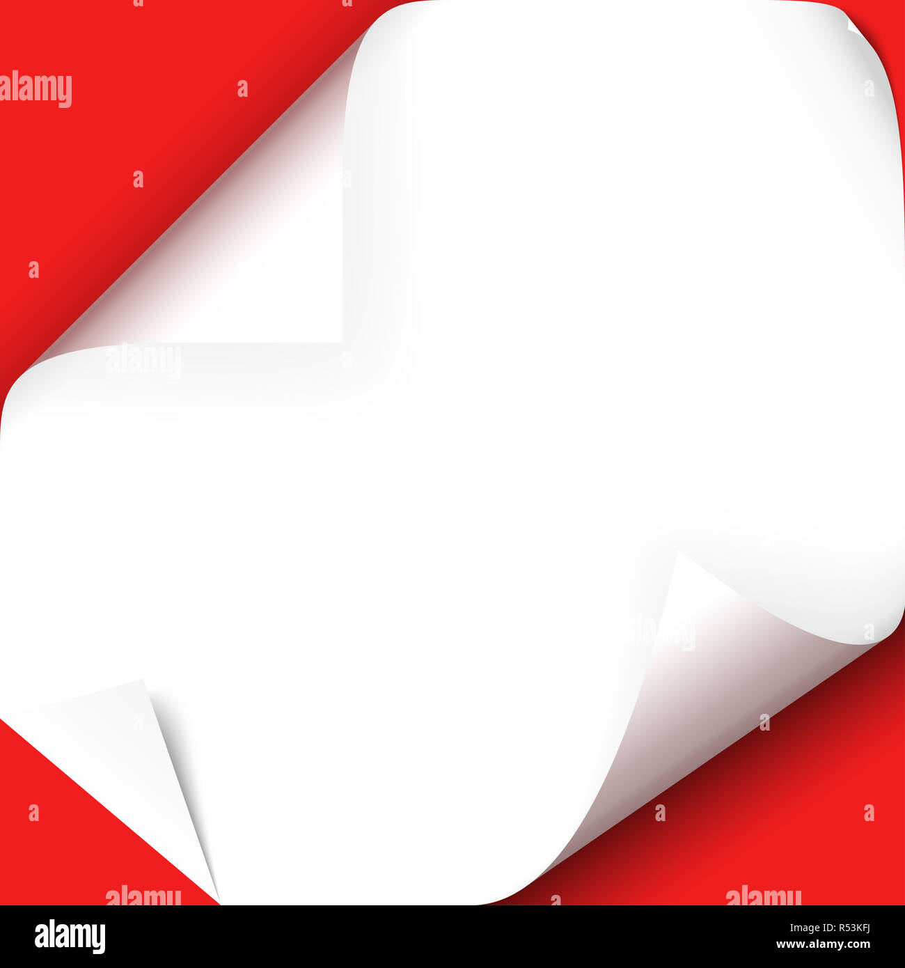 Turned corner and page hi-res stock photography and images - Alamy