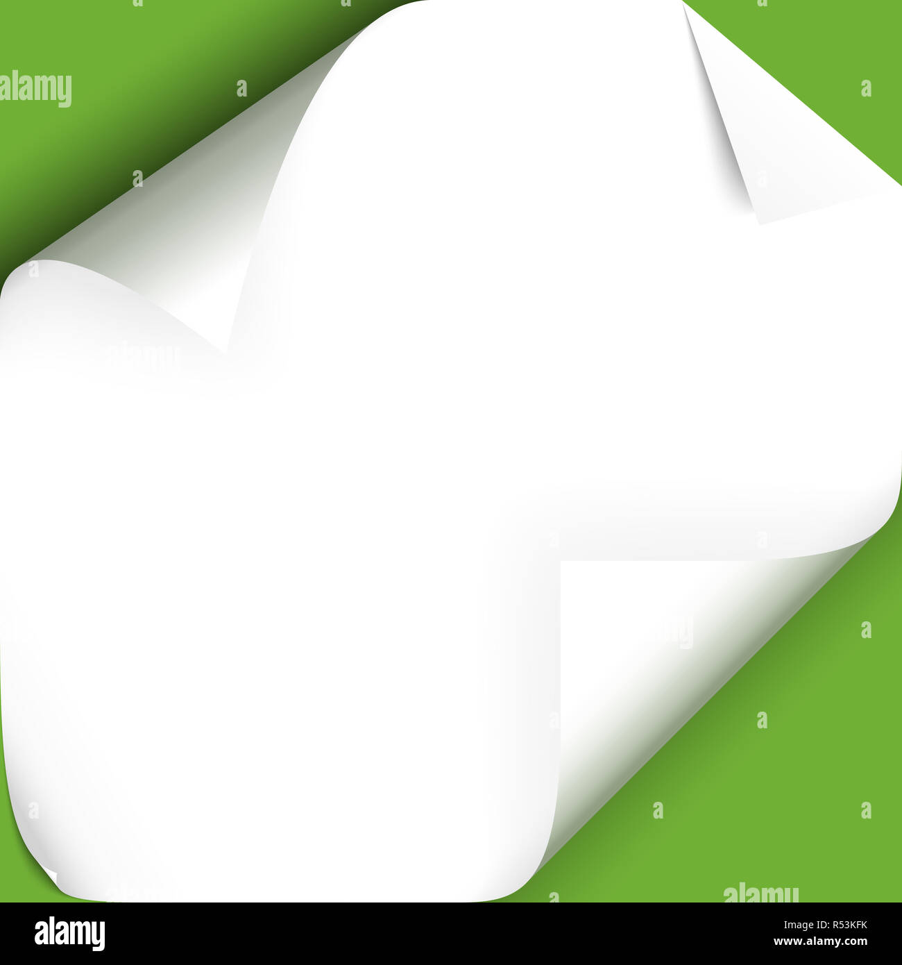 turned over paper corners Stock Photo - Alamy