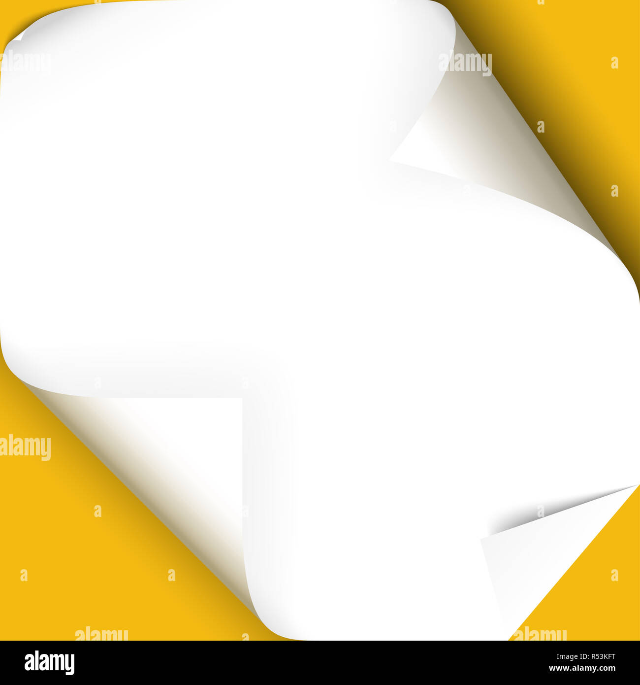 turned over paper corners Stock Photo - Alamy