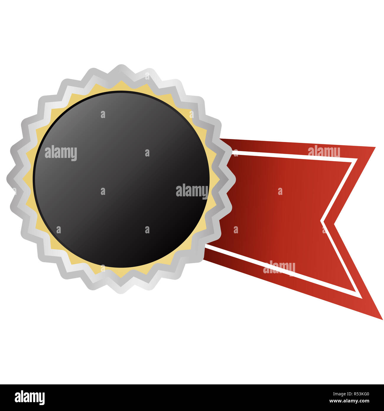 silver button with ribbon Stock Photo - Alamy