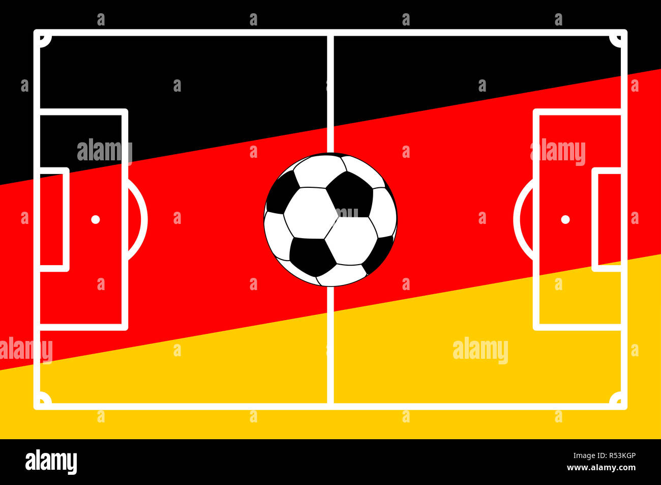 soccer field german background Stock Photo - Alamy