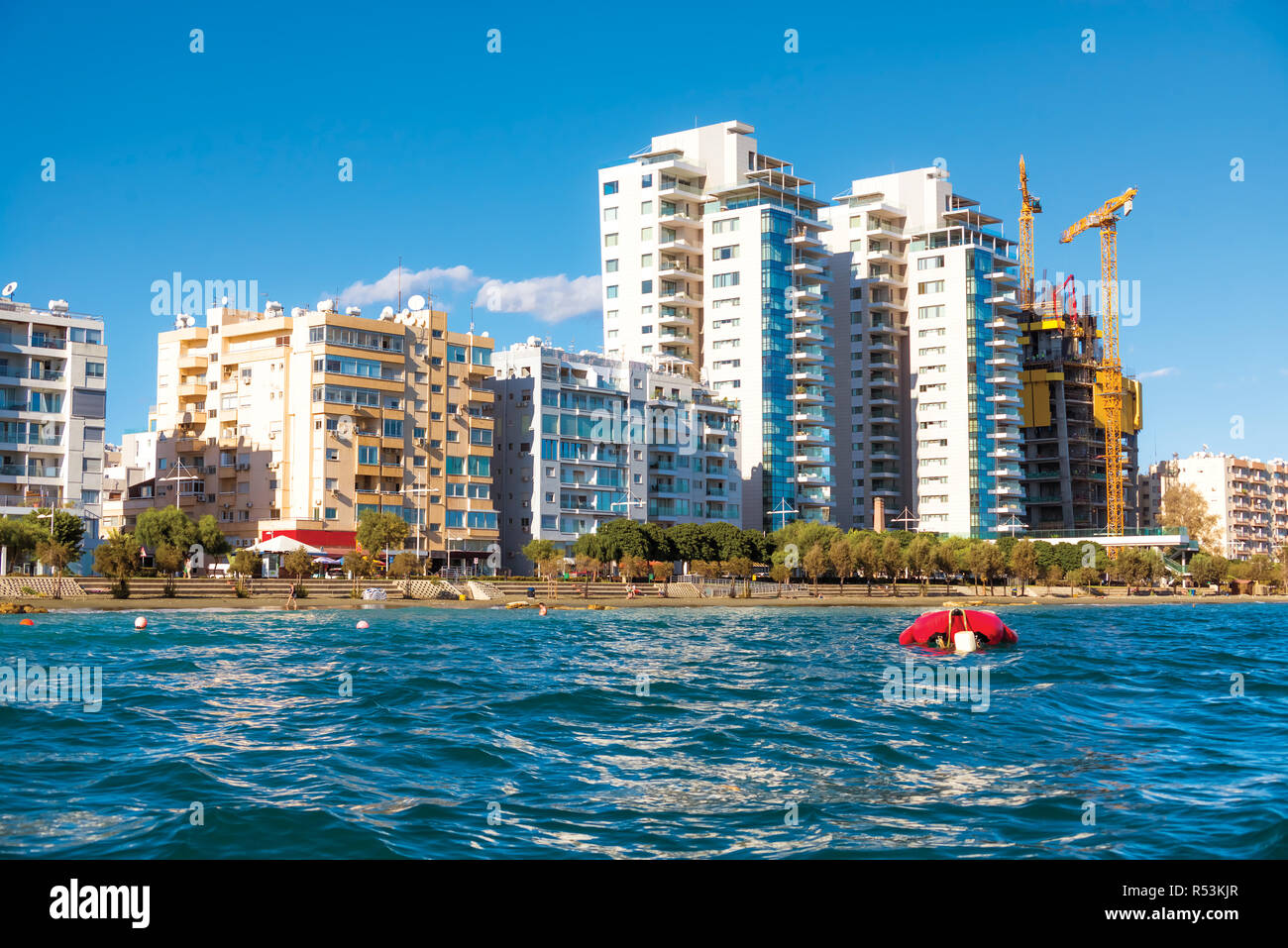 Seaside view of Limassol downtown. Cyprus Stock Photo - Alamy