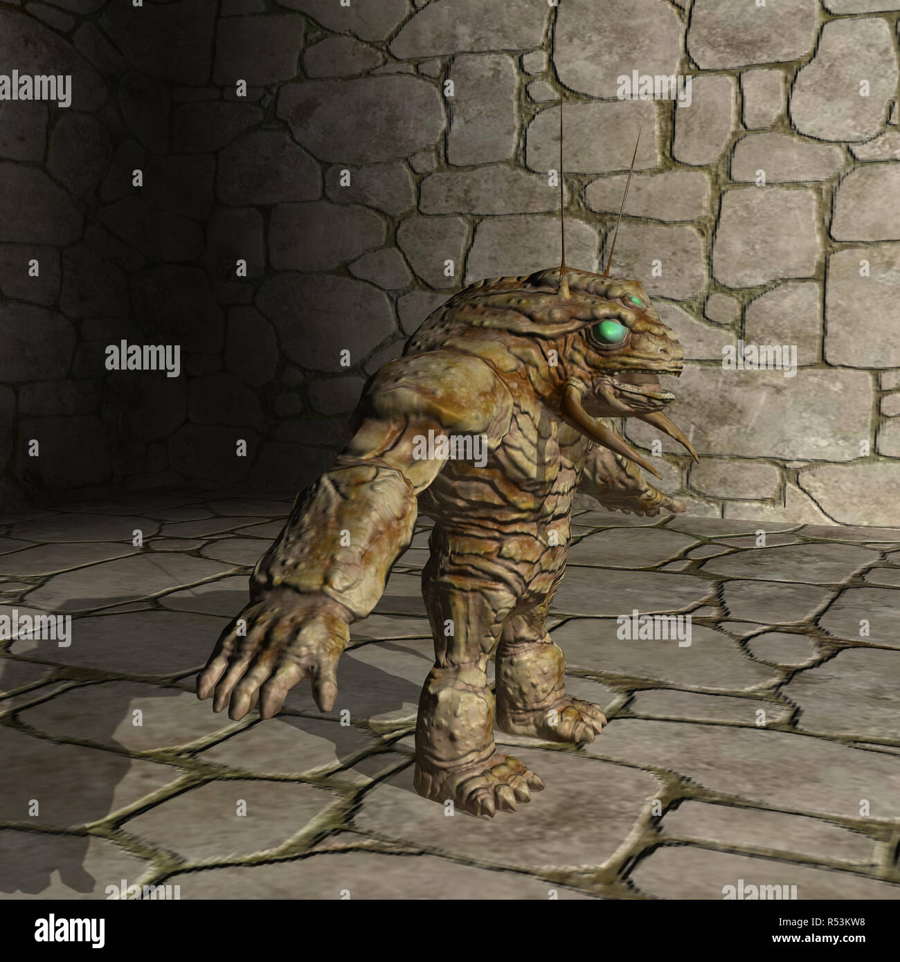 comic monster released Stock Photo - Alamy