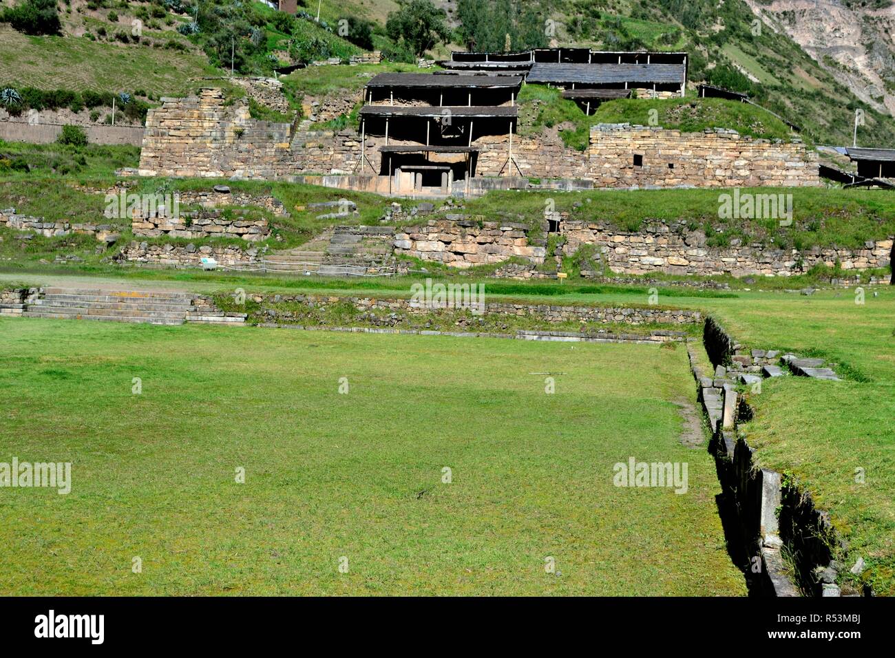 Temple - Archeological site in CHAVIN de Huantar. Department of Ancash ...