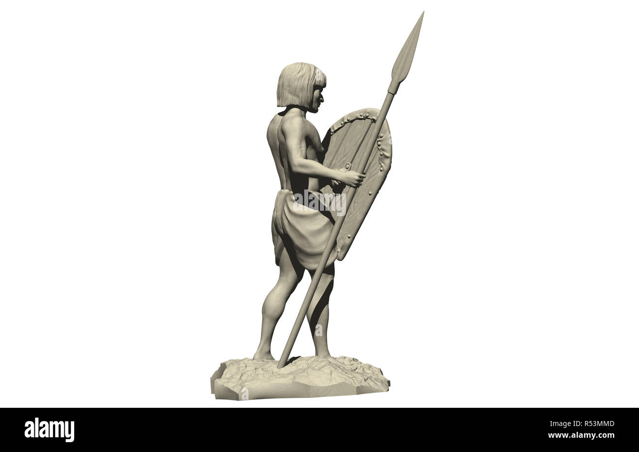 African warrior sculpture hi-res stock photography and images - Alamy