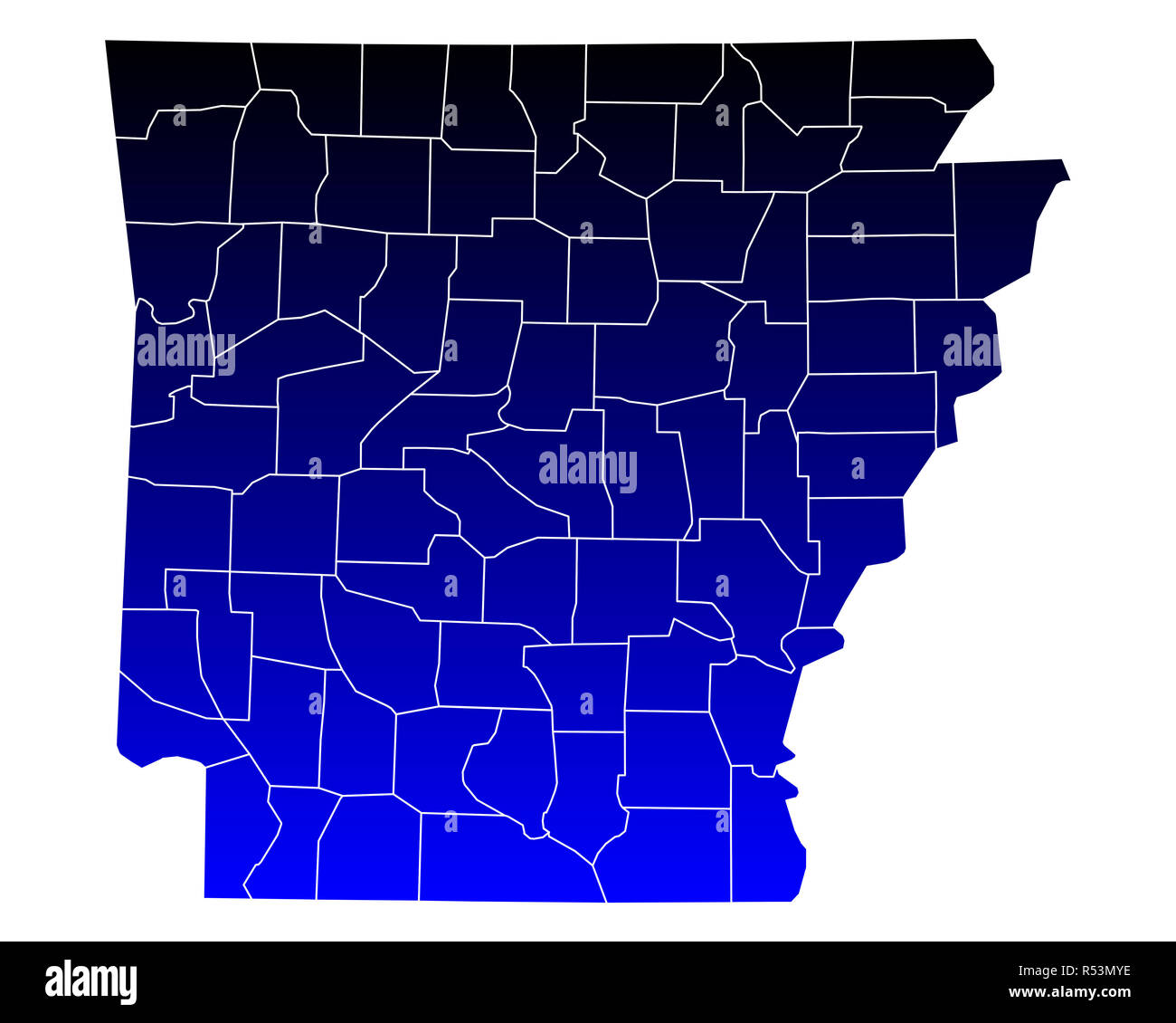 map of arkansas Stock Photo - Alamy