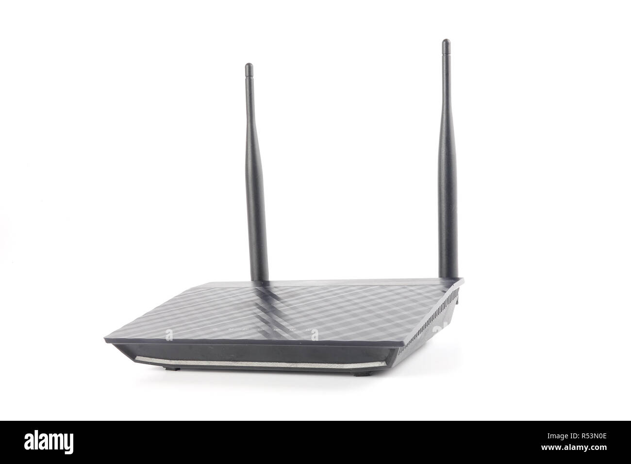 Modern wireless internet router isolated on white background Stock ...