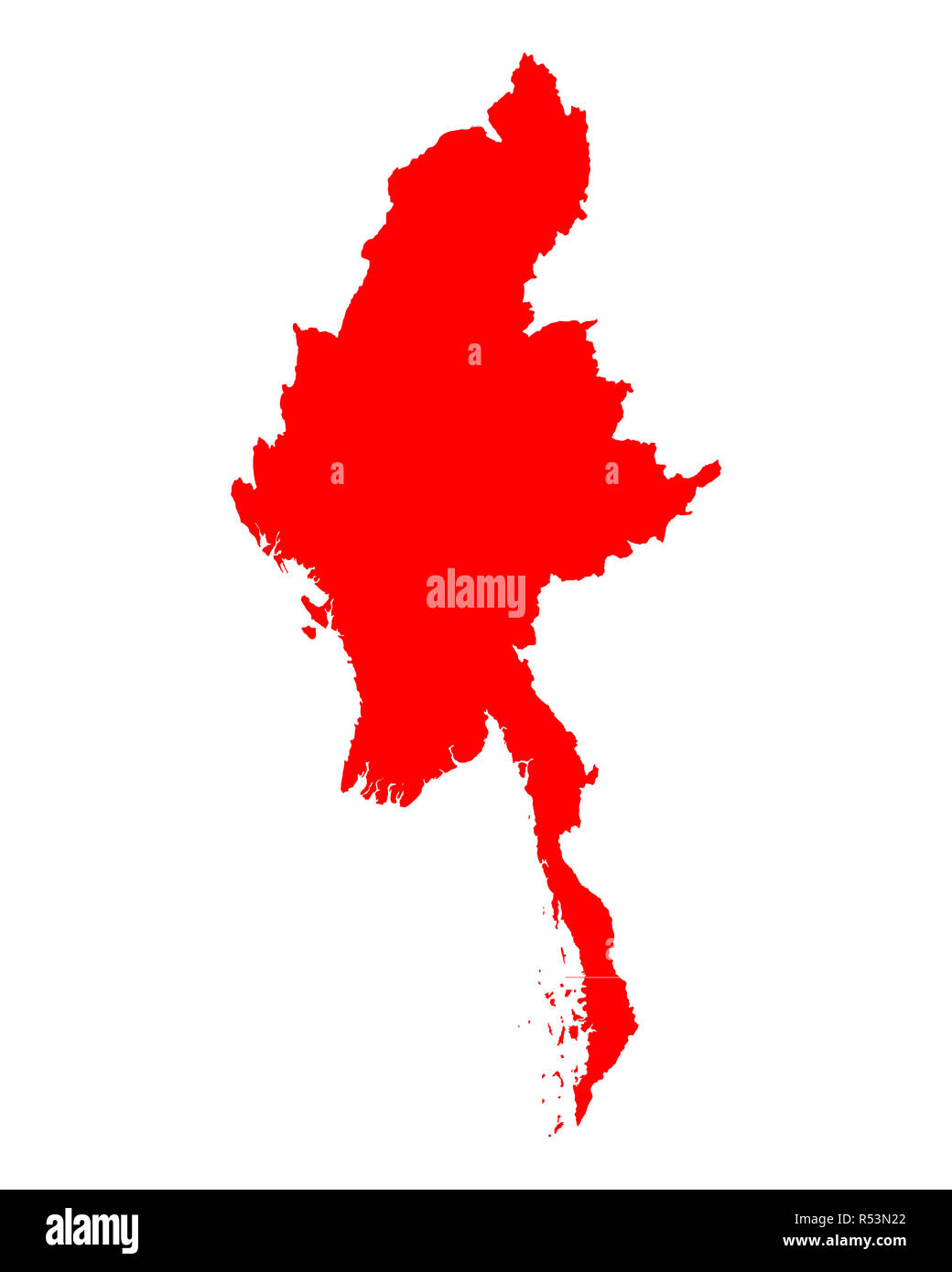 map of myanmar Stock Photo - Alamy