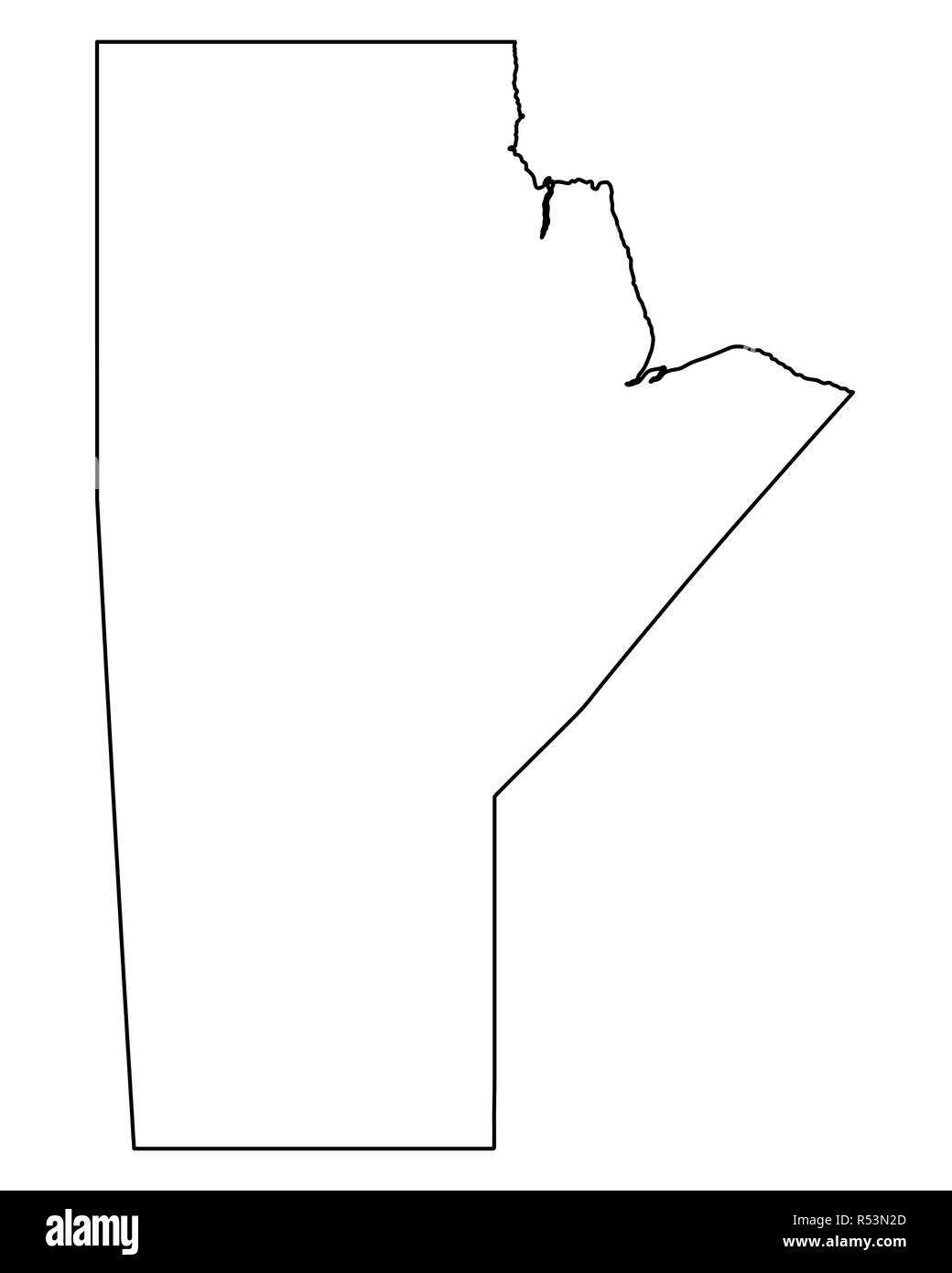 Manitoba province map hi-res stock photography and images - Alamy