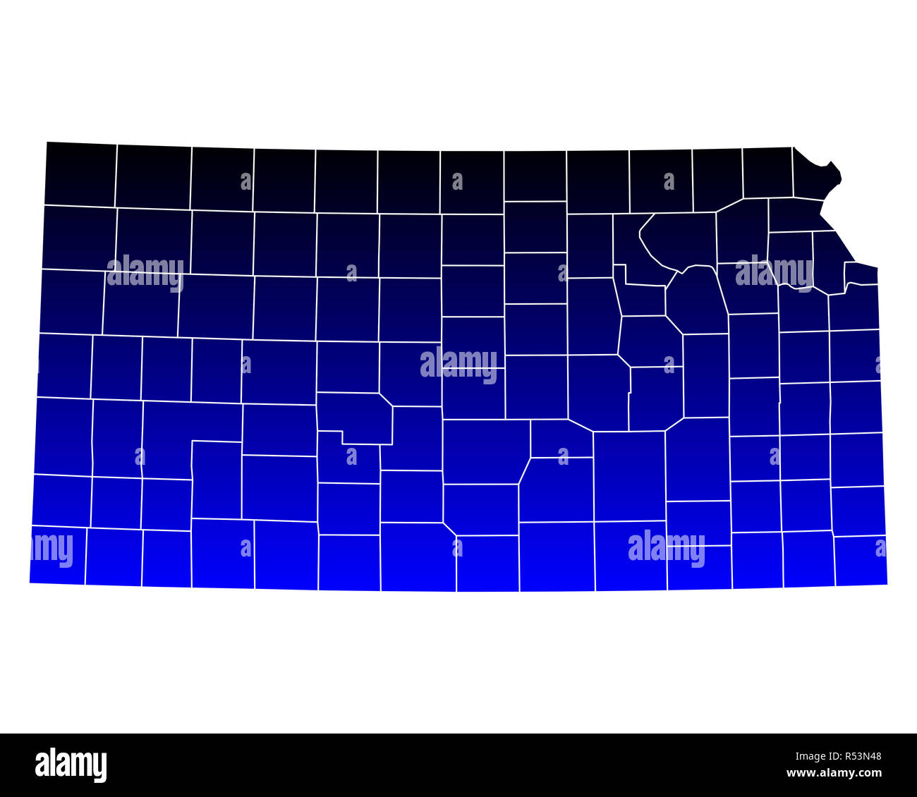 map of kansas Stock Photo - Alamy