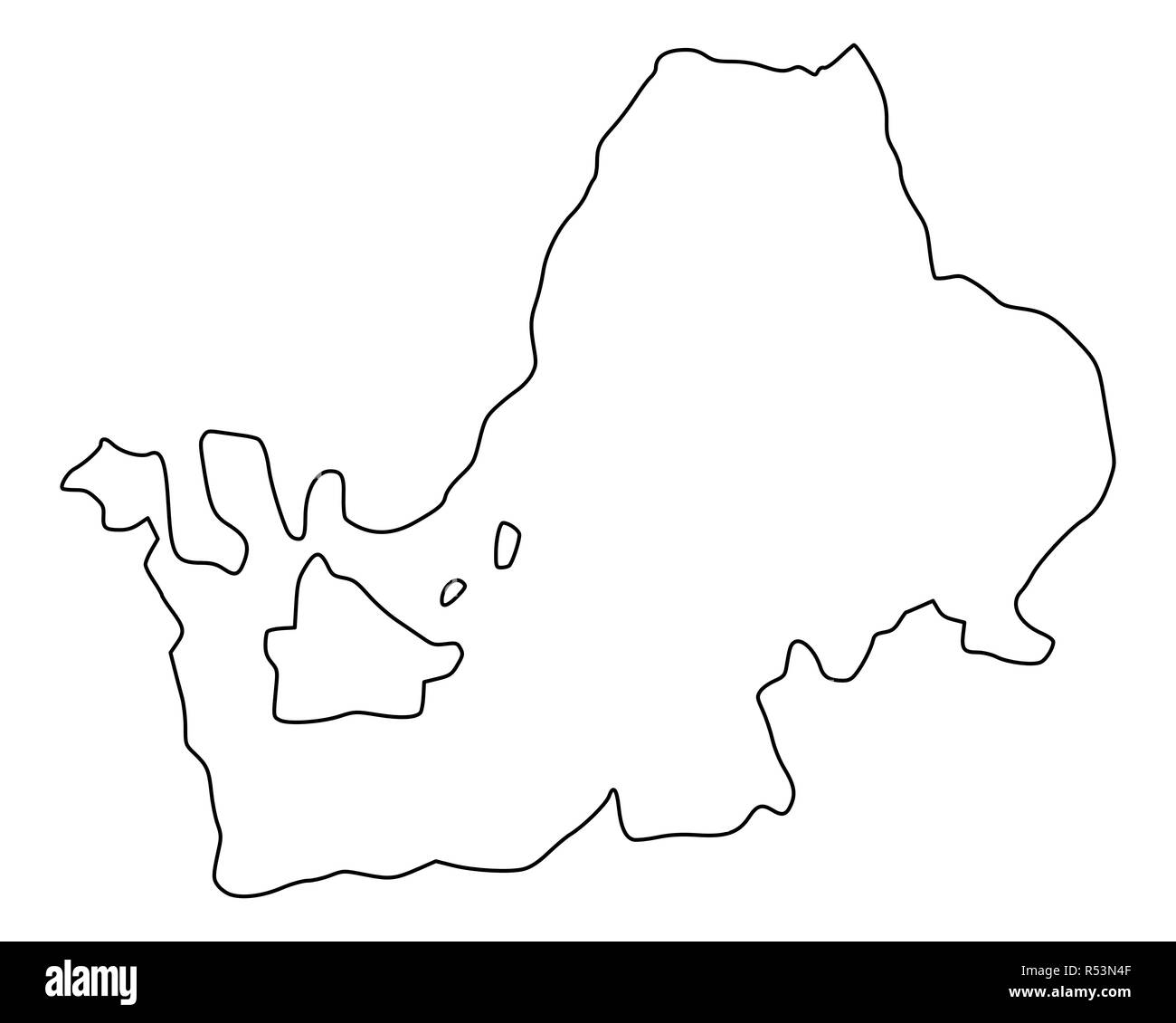 map of the chiemsee Stock Photo - Alamy