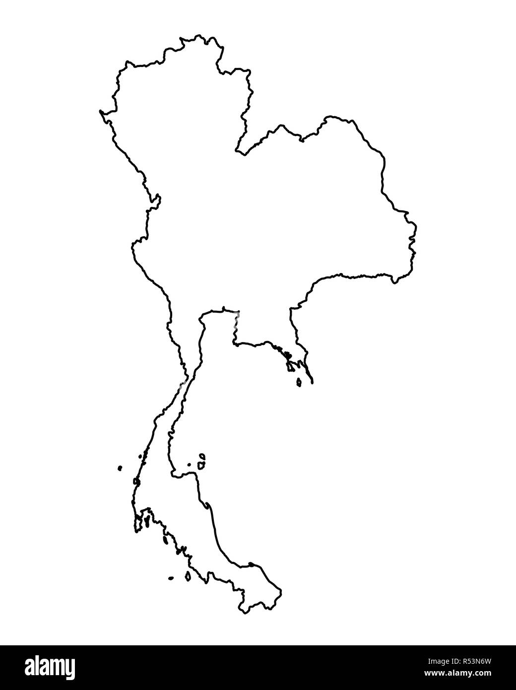 map of thailand Stock Photo - Alamy