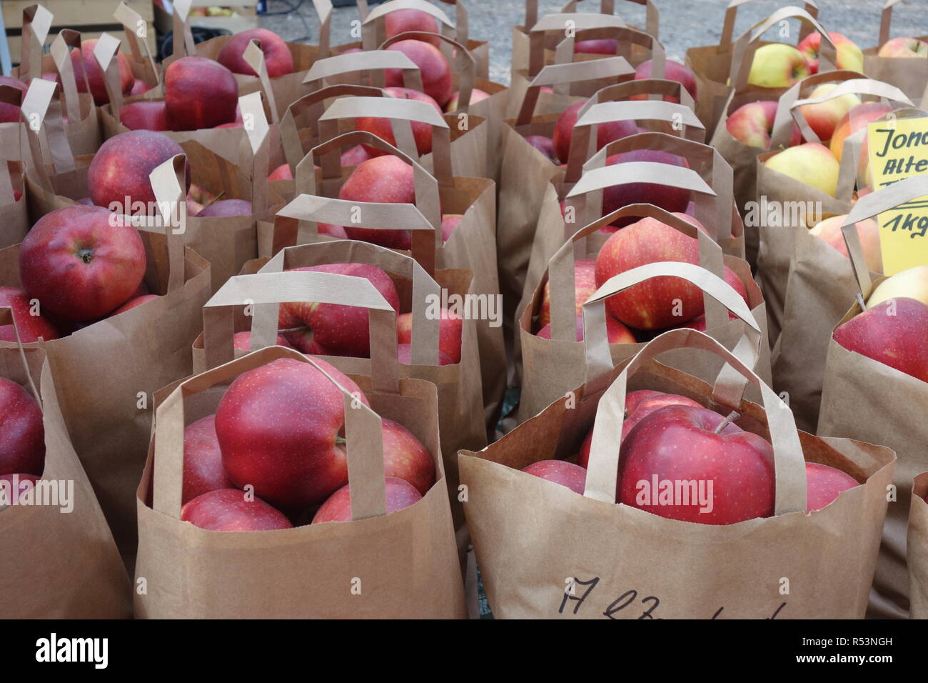 packed apples from the old country Stock Photo - Alamy