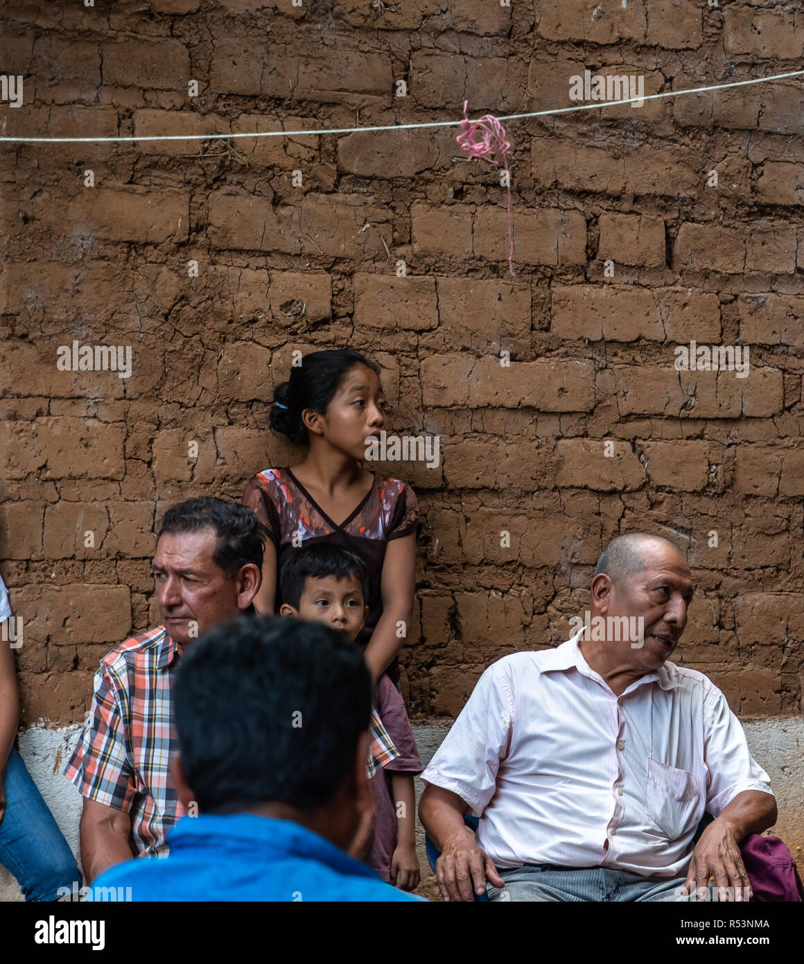 Guazacapan Guatemala 11/25/2018 village meeting in remote jungle Stock ...