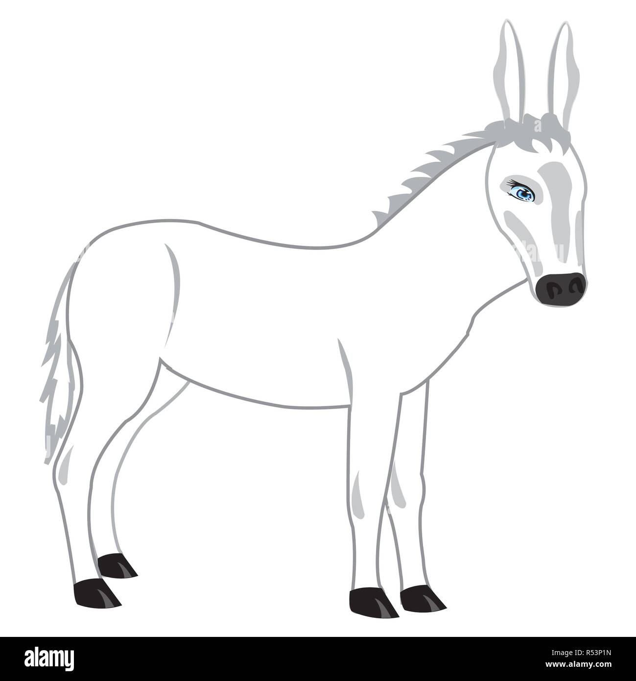 Drawing of the burro Stock Photo - Alamy