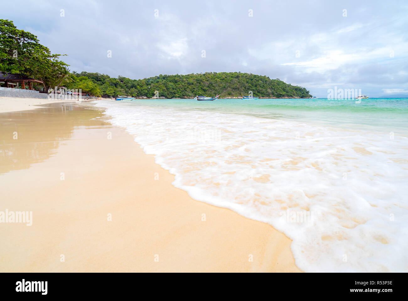 White sand beach Stock Photo - Alamy