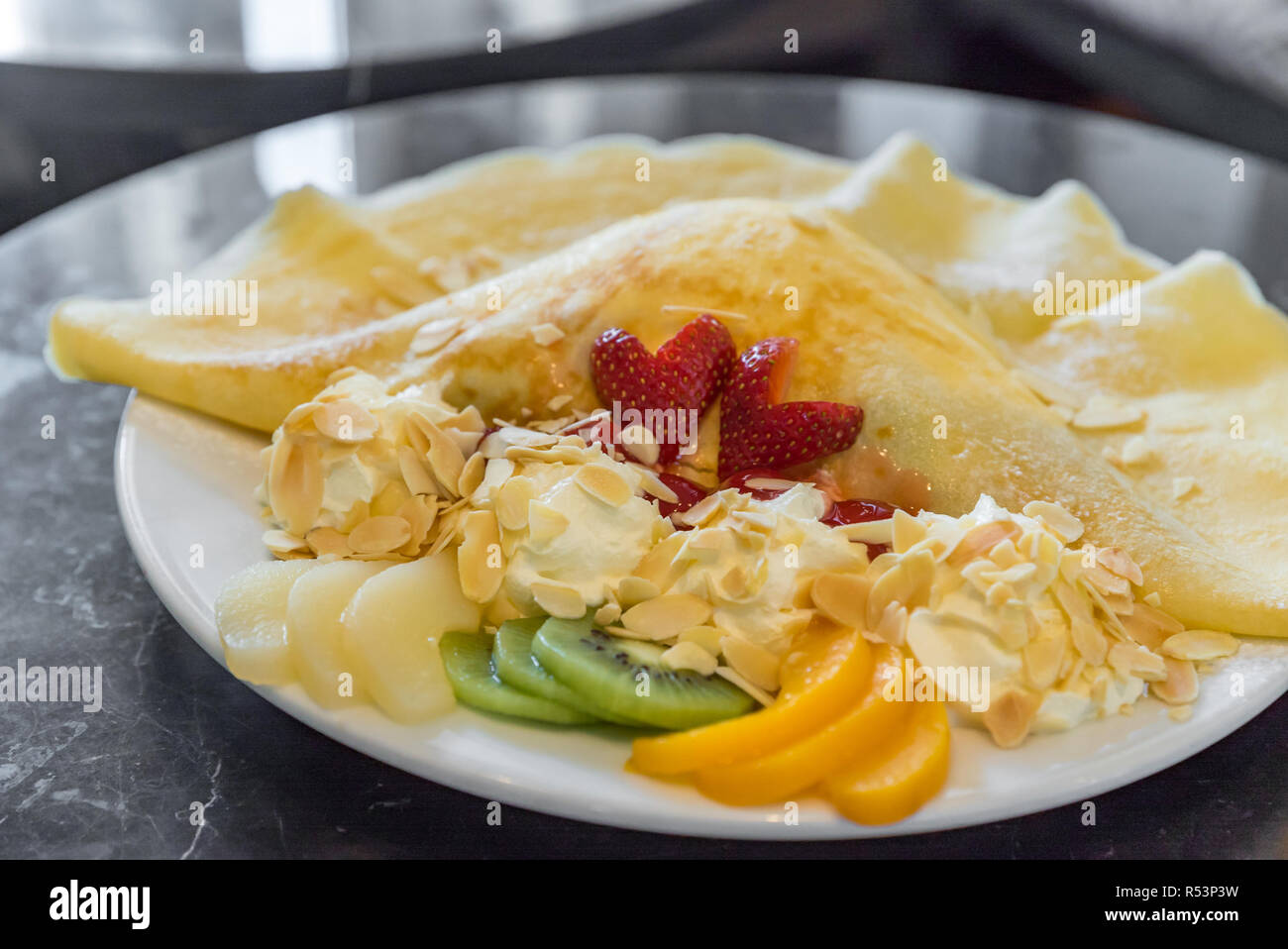 Exotic Fruit crape Stock Photo - Alamy