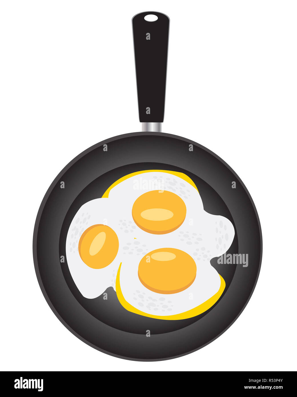 Omelette from egg on griddle Stock Photo - Alamy