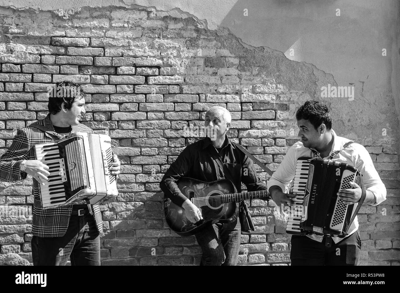 Trio band Black and White Stock Photos & Images - Alamy